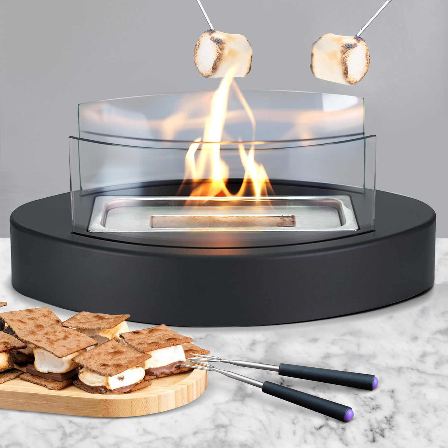 Zeki Shoggy Tabletop Fire Pit- Indoor & Outdoor Fire Pit Witmoreh ...